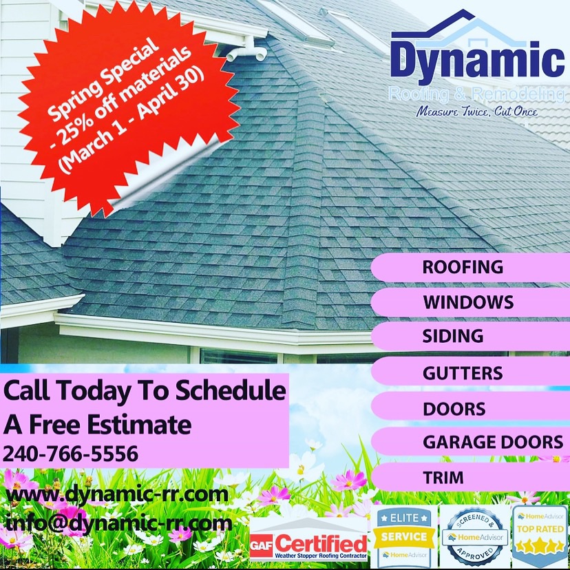 Promotions | Dynamic Roofing and Remodeling
